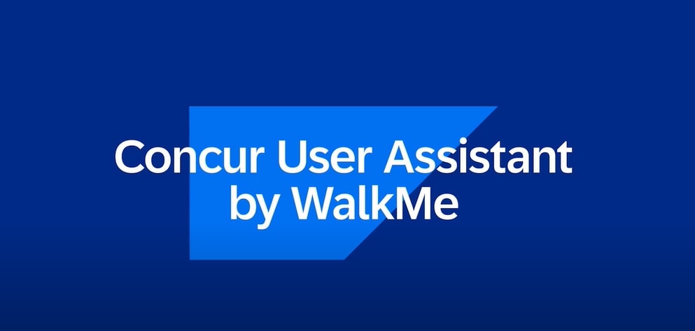 Resumen de la solución: WalkMe para SAP Concur | SAP Concur Mexico